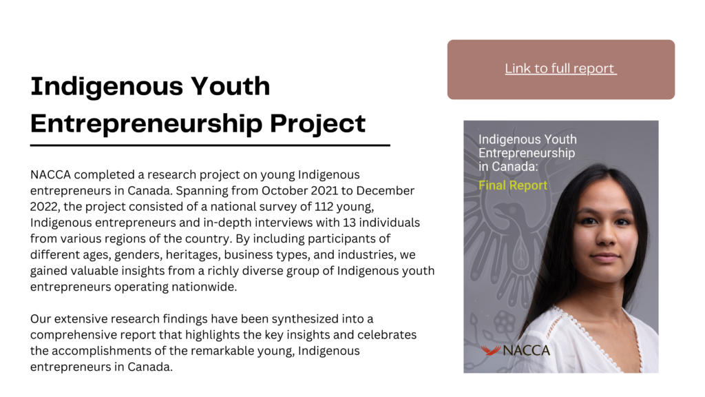 Indigenous Youth Entrepreneurship Project - NACCA National Aboriginal ...